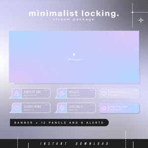 Minimal Twitch Pack - Animated Minimal Stream Pack - Streaming Scenes ...