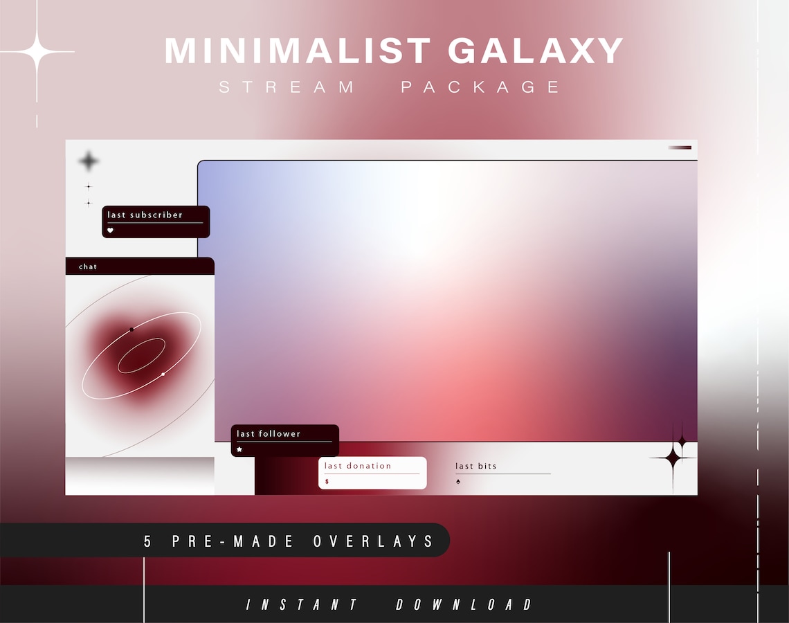 Minimal Twitch Pack - Animated Minimal Stream Pack - Stream Twitch ...