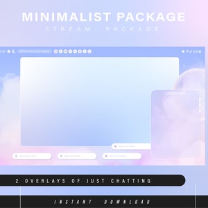 Minimal Twitch Pack - Animated Minimal Stream Pack - Streaming Scenes ...
