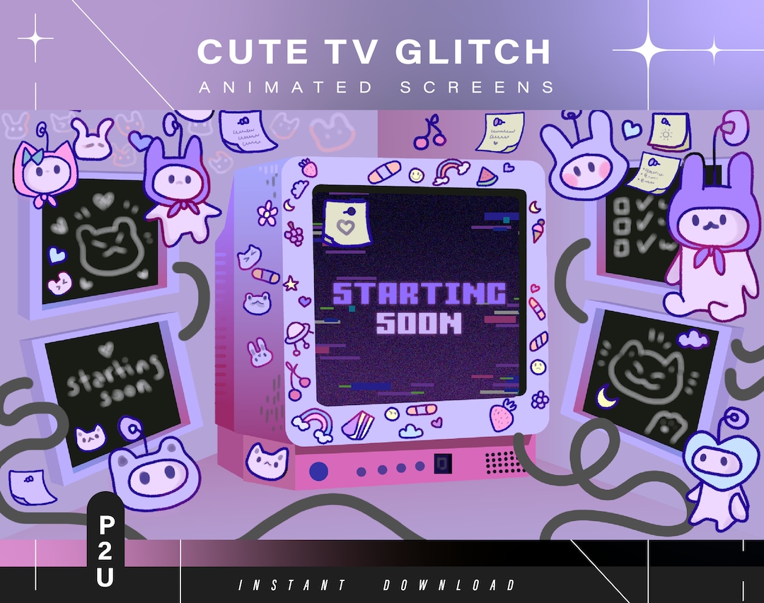 Aesthetic Animated Stream Screens - Cute Stream Screens - Etsy