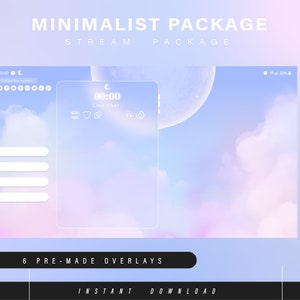 Minimal Twitch Pack - Animated Minimal Stream Pack - Streaming Scenes ...