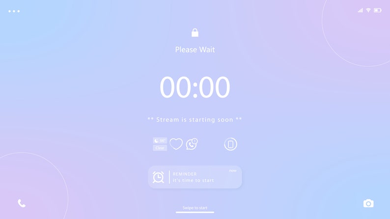 Minimalist Animated Screens Animated Scenes for Twitch - Etsy