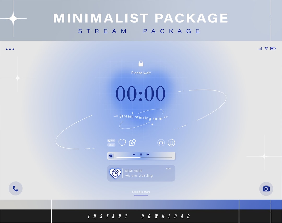 Minimalist Animated Screens - Animated Scenes for Twitch - Aesthetic ...