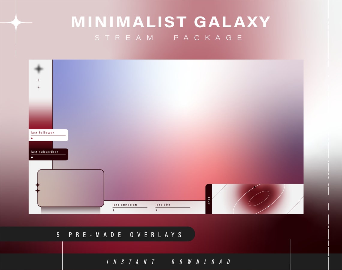 Minimal Twitch Pack - Animated Minimal Stream Pack - Stream Twitch ...