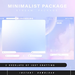Minimal Twitch Pack - Animated Minimal Stream Pack - Streaming Scenes ...