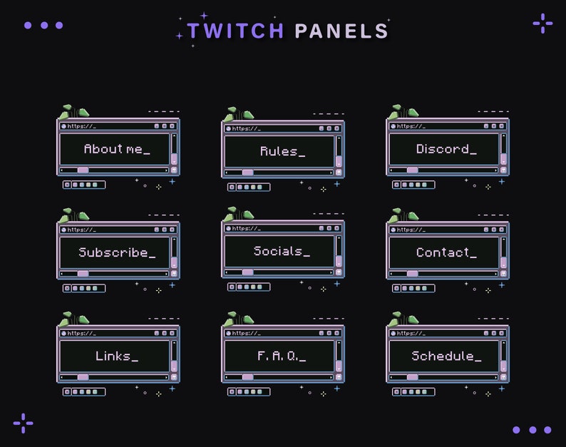 Cyber Panels for Twitch - Cyber Panels - Twitch Panels - Panels ...