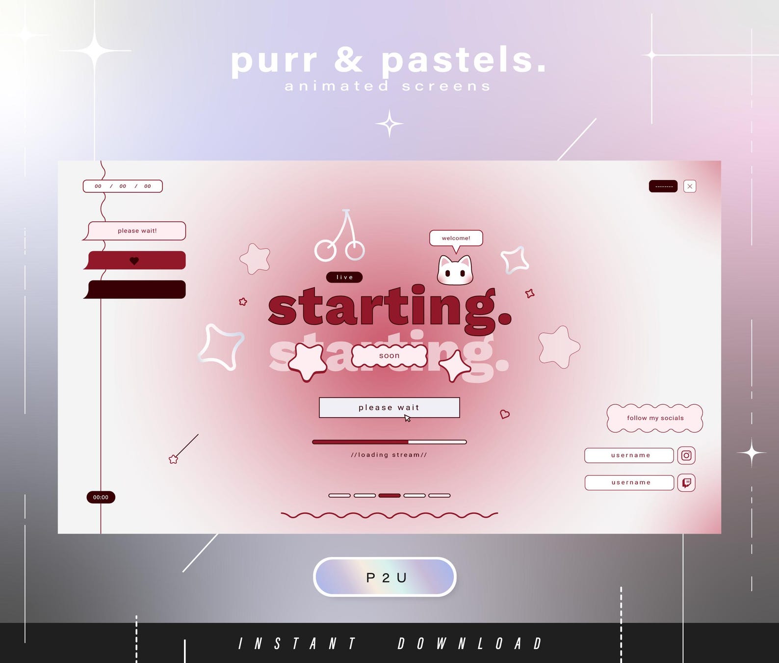 Animated Screens - Animated Scenes for Twitch - Aesthetic Screens ...