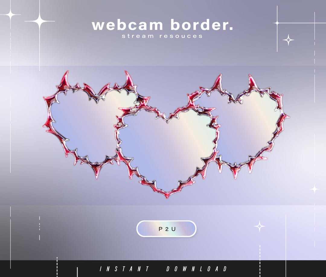 Animated Webcam Border - Webcam Chain Border - Aesthetic Camera Border ...
