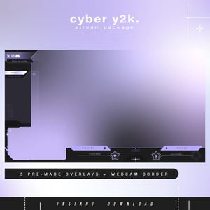 Cyber Y2k - Y2k - Twitch Pack - Animated Minimal Stream Pack ...