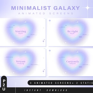 Minimalist Animated Screens - Animated Scenes for Twitch - Aesthetic ...