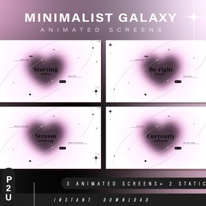 Minimalist Animated Screens - Animated Scenes for Twitch - Aesthetic ...