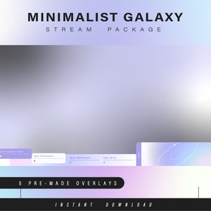 Minimal Twitch Pack - Animated Minimal Stream Pack - Streaming Scenes ...