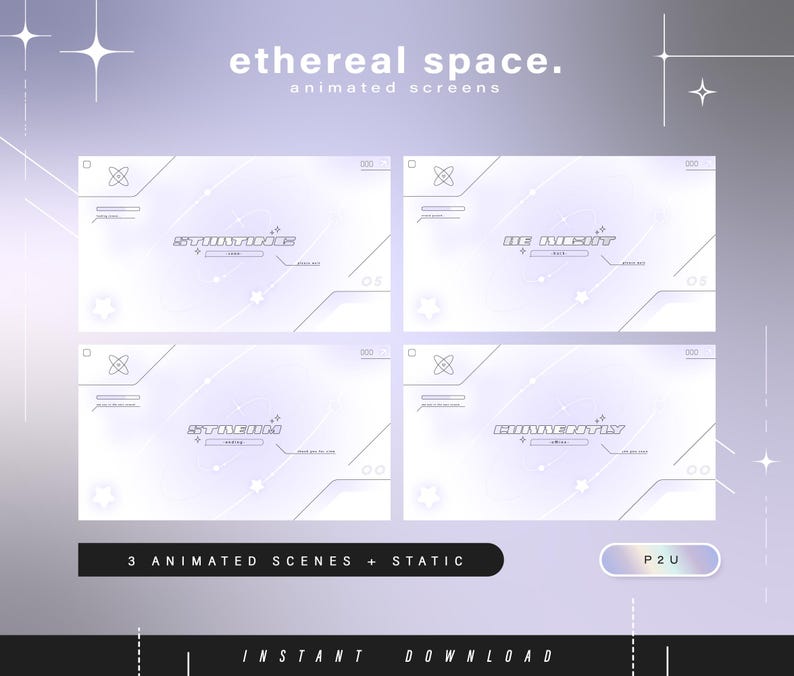 Ethereal Space Animated Screens - Animated Scenes for Twitch ...
