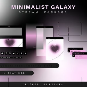 Minimal Twitch Pack - Animated Minimal Stream Pack - Stream Twitch ...