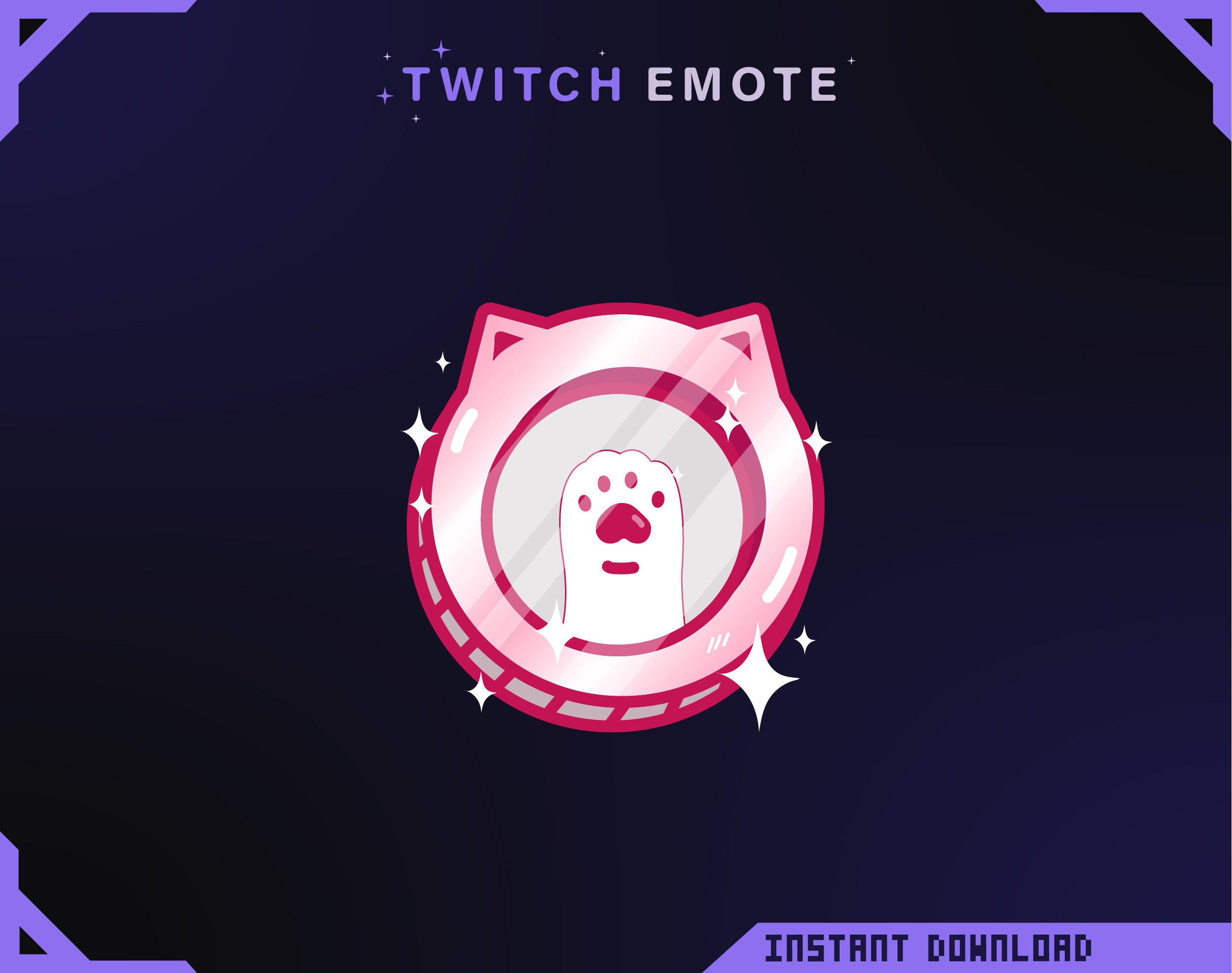 Twitch Cat Paw Coin Emote / Twitch Points Channel / Twitch - Etsy
