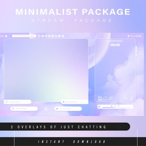Minimal Twitch Pack - Animated Minimal Stream Pack - Streaming Scenes ...