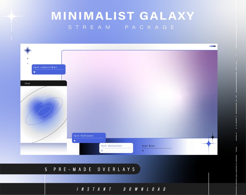 Minimal Twitch Pack Animated Minimal Stream Pack Stream Twitch ...