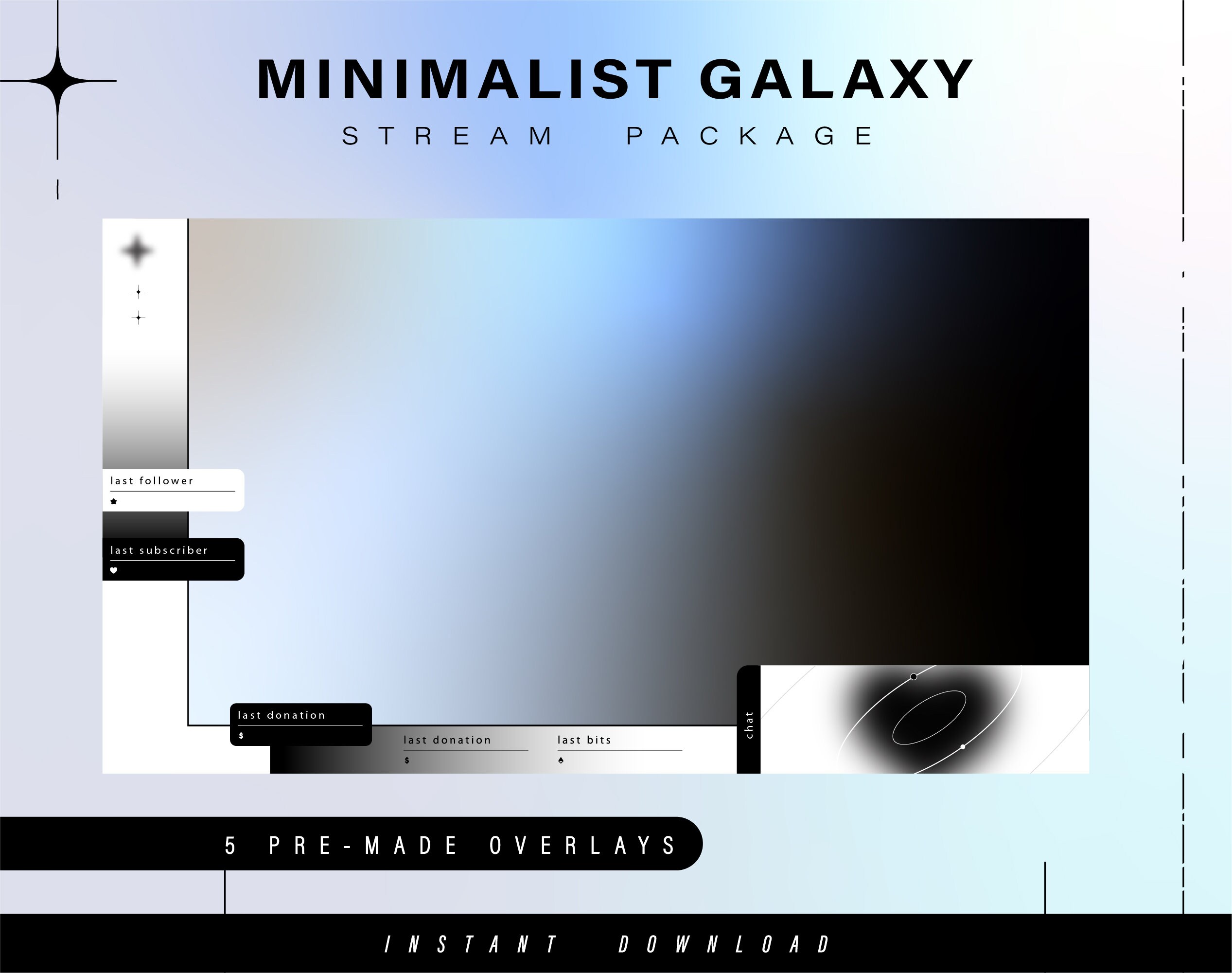 Minimal Twitch Pack Animated Minimal Stream Pack Stream Twitch ...