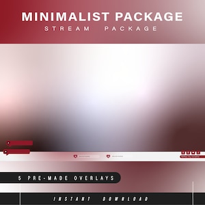 Minimal Twitch Pack - Animated Minimal Stream Pack - Streaming Scenes ...