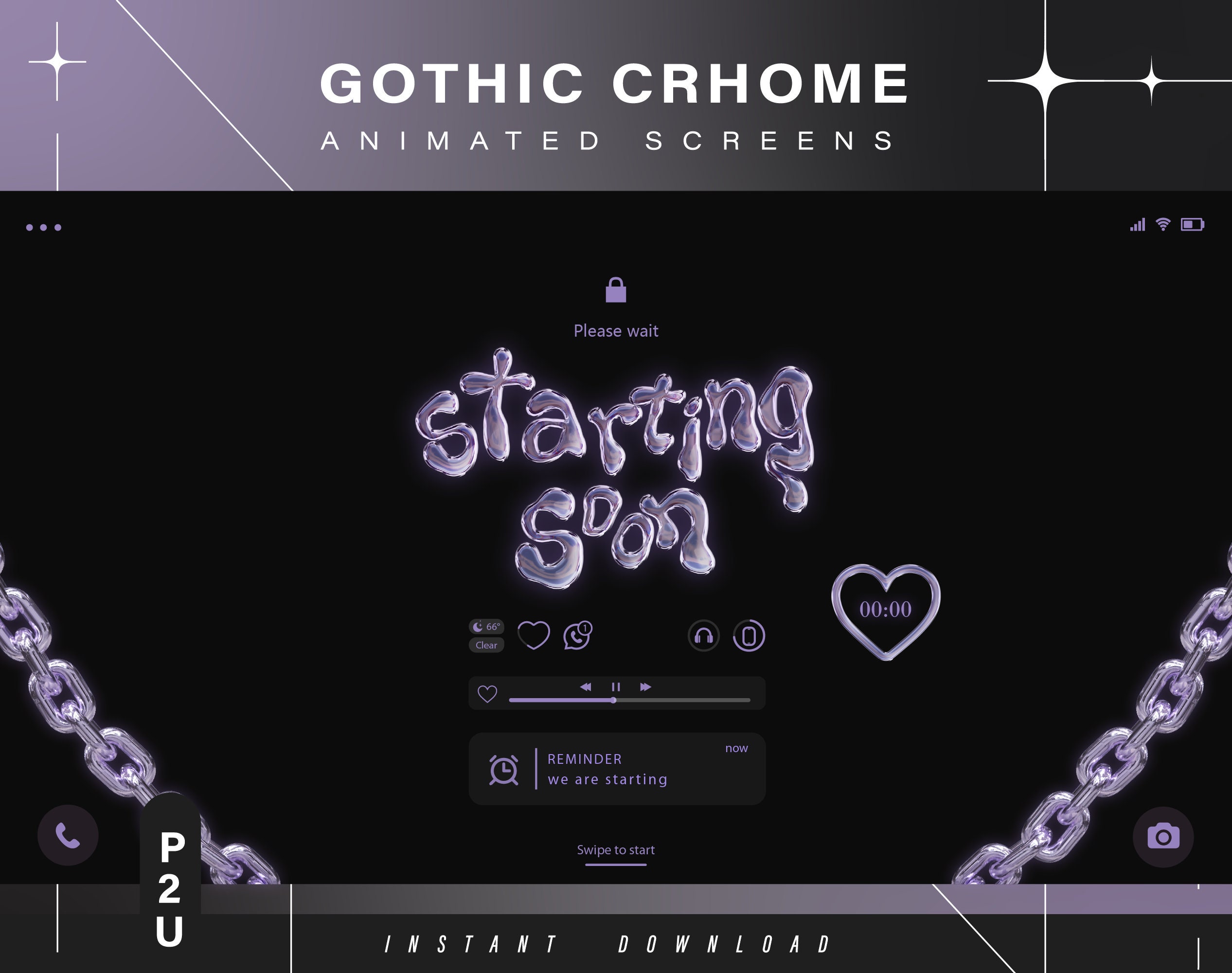 Animated Scenes for Twitch Aesthetic Screens Animated Screens Twitch ...