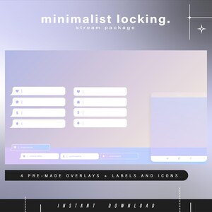 Minimal Twitch Pack - Animated Minimal Stream Pack - Streaming Scenes ...