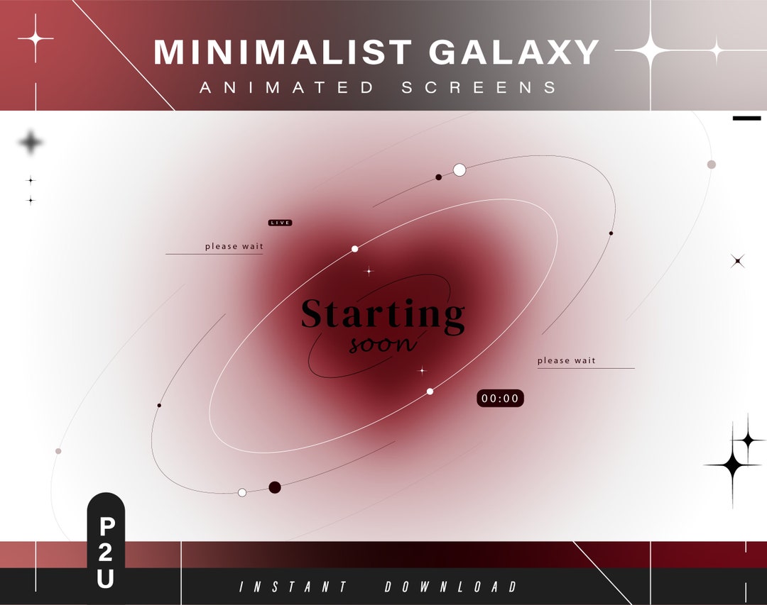 Minimalist Animated Screens - Animated Scenes for Twitch - Aesthetic ...