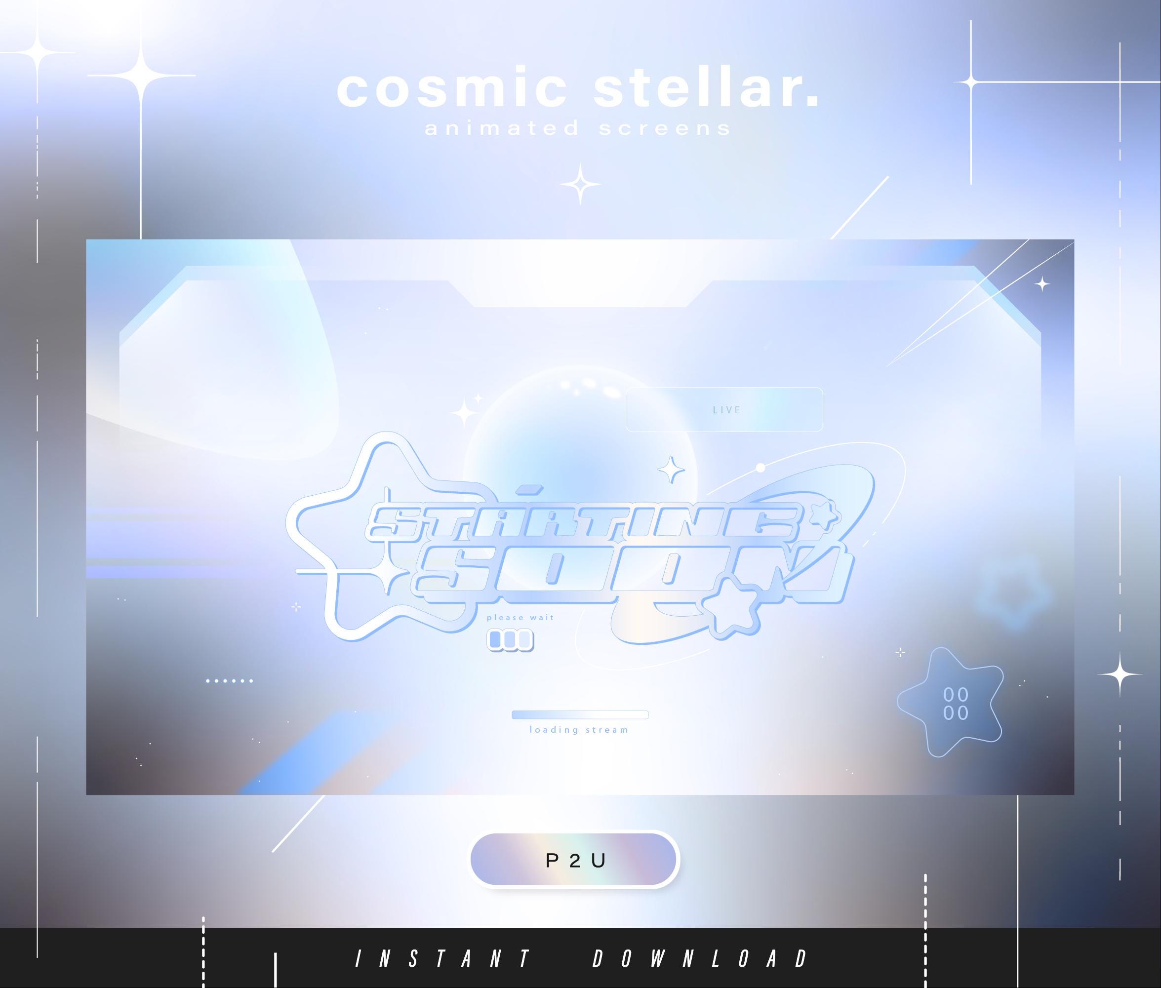 Cosmic Stellar - Animated Screens - Animated Scenes for Twitch ...