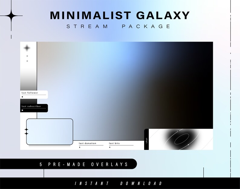 Minimal Twitch Pack Animated Minimal Stream Pack Stream Twitch ...