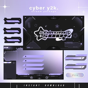 Cyber Y2k - Y2k - Twitch Pack - Animated Minimal Stream Pack ...