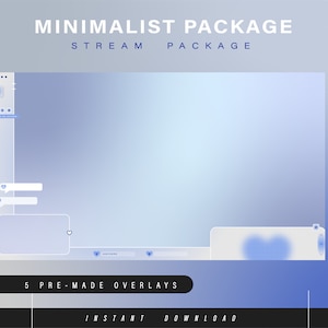 Minimal Twitch Pack - Animated Minimal Stream Pack - Streaming Scenes ...