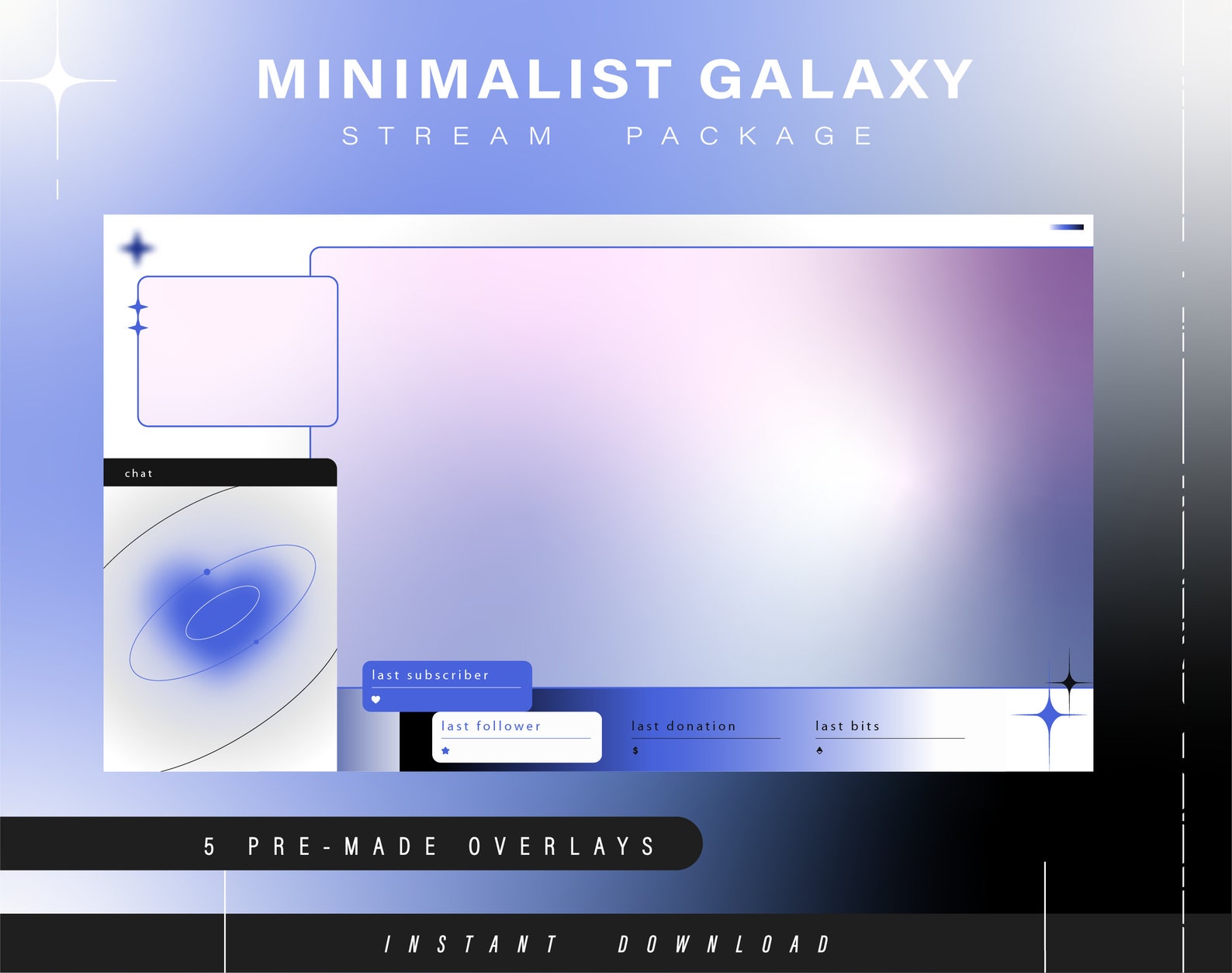 Minimal Twitch Pack Animated Minimal Stream Pack Stream Twitch ...