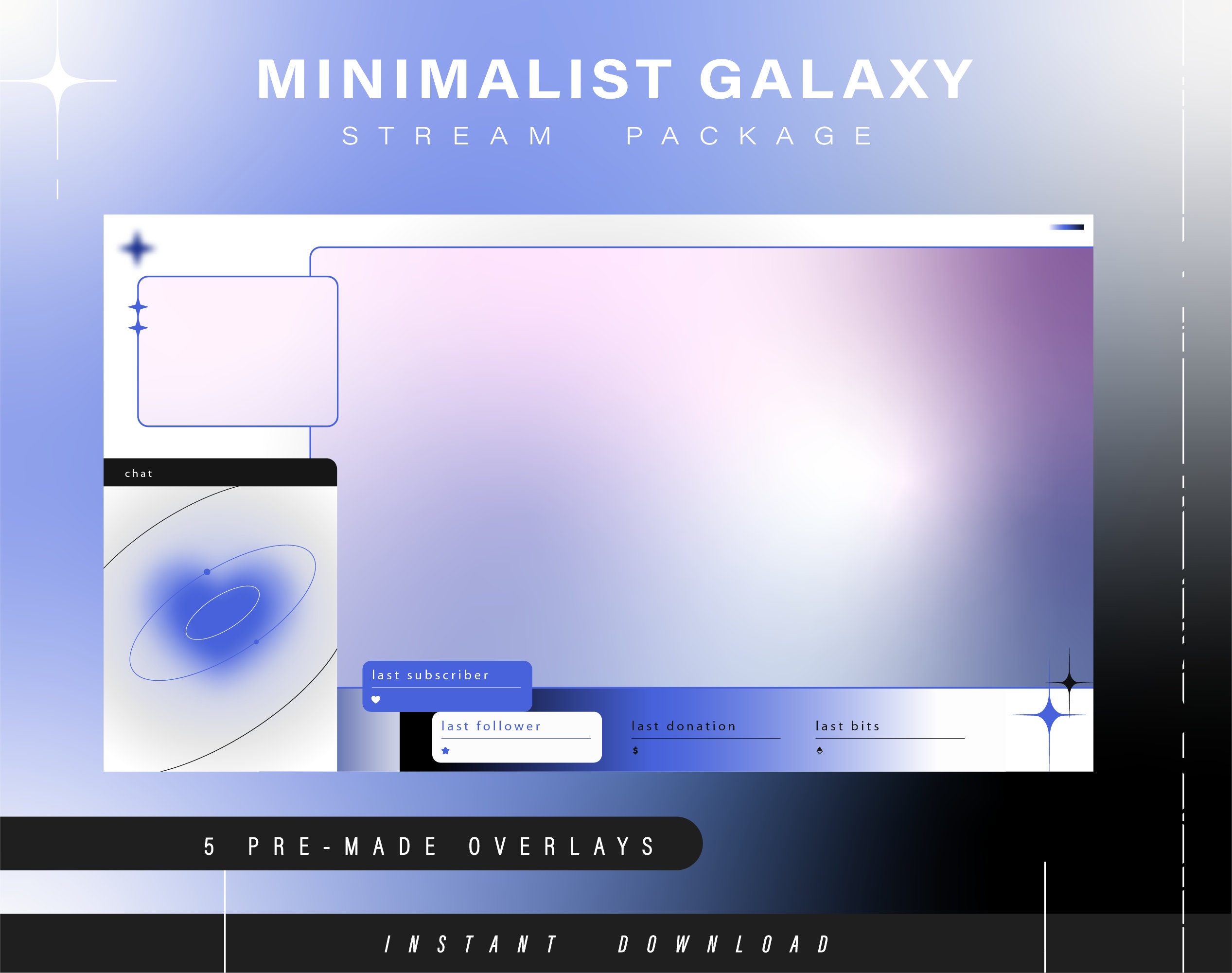 Minimal Twitch Pack Animated Minimal Stream Pack Stream Twitch ...