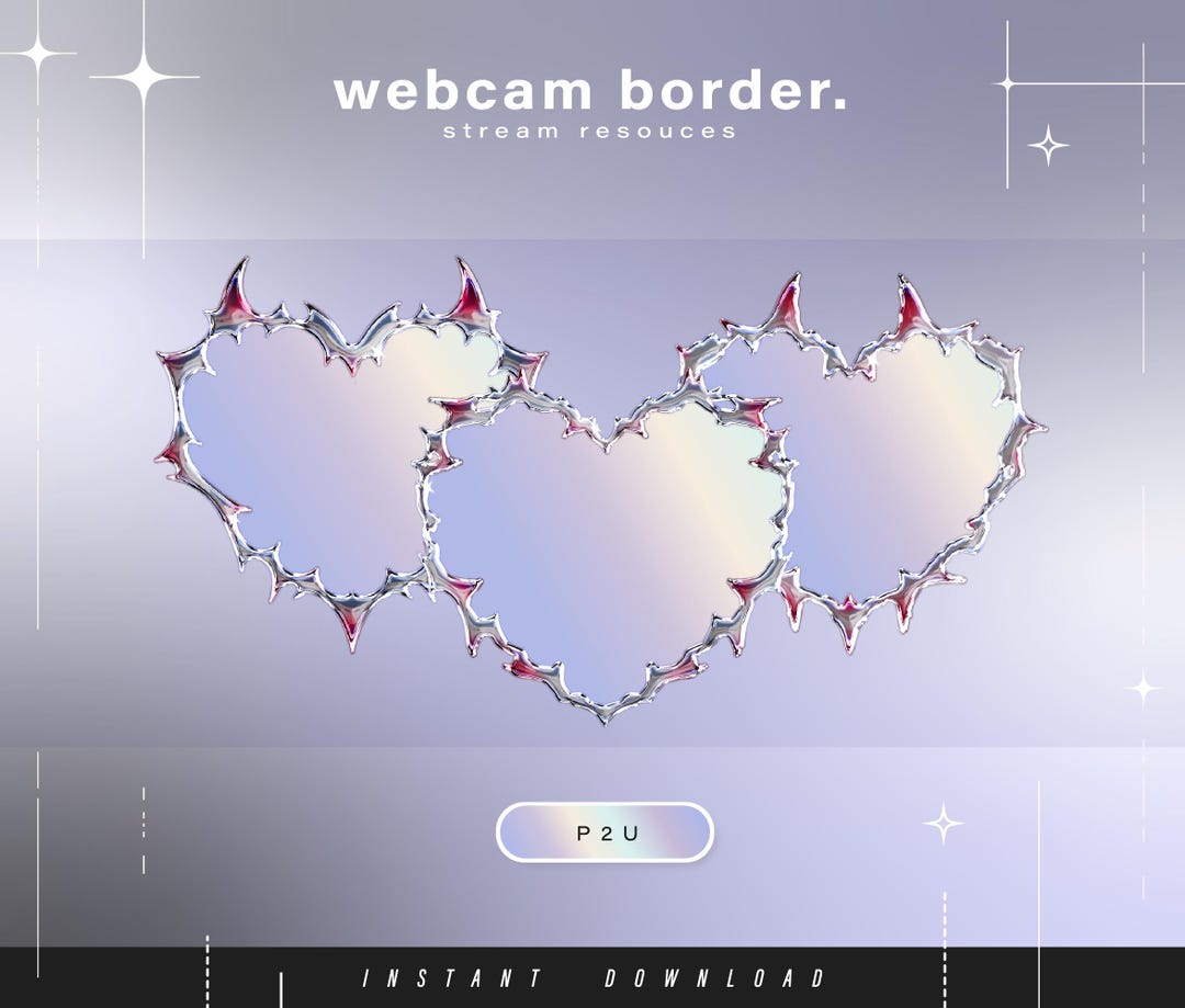 Animated Webcam Border - Webcam Chain Border - Aesthetic Camera Border ...