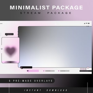 Minimal Twitch Pack - Animated Minimal Stream Pack - Streaming Scenes ...