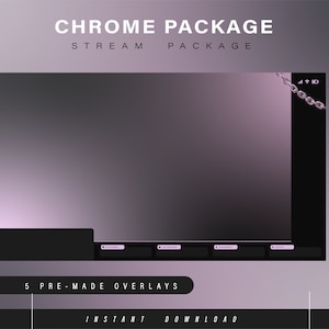Gothic Chrome - Animated Minimal Stream Pack - Streaming Scenes ...
