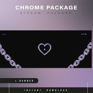Gothic Chrome - Animated Minimal Stream Pack - Streaming Scenes ...