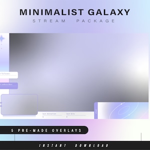 Minimal Twitch Pack - Animated Minimal Stream Pack - Streaming Scenes ...