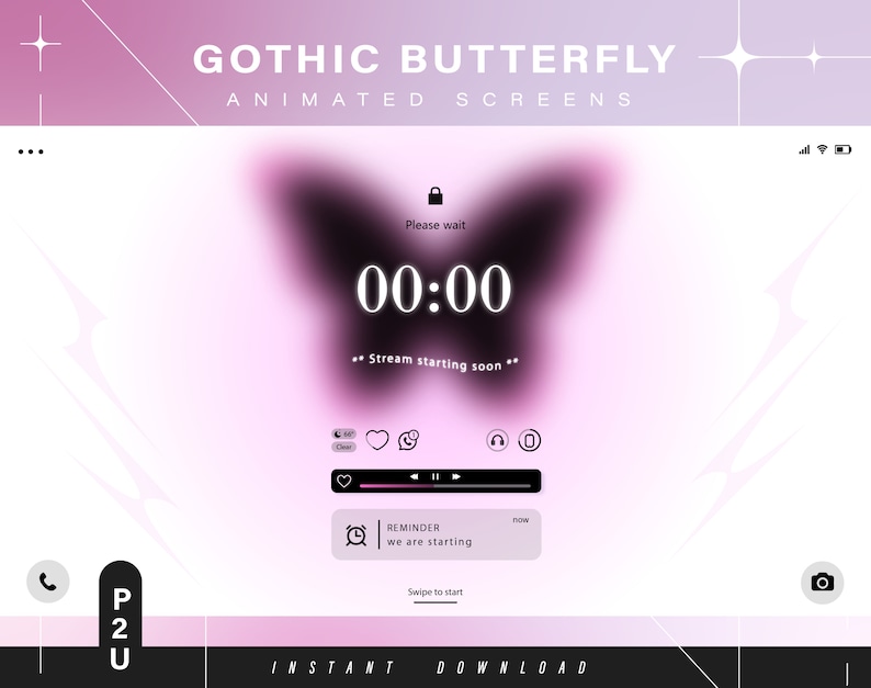 Animated Scenes for Twitch Aesthetic Screens Animated Screens Twitch ...