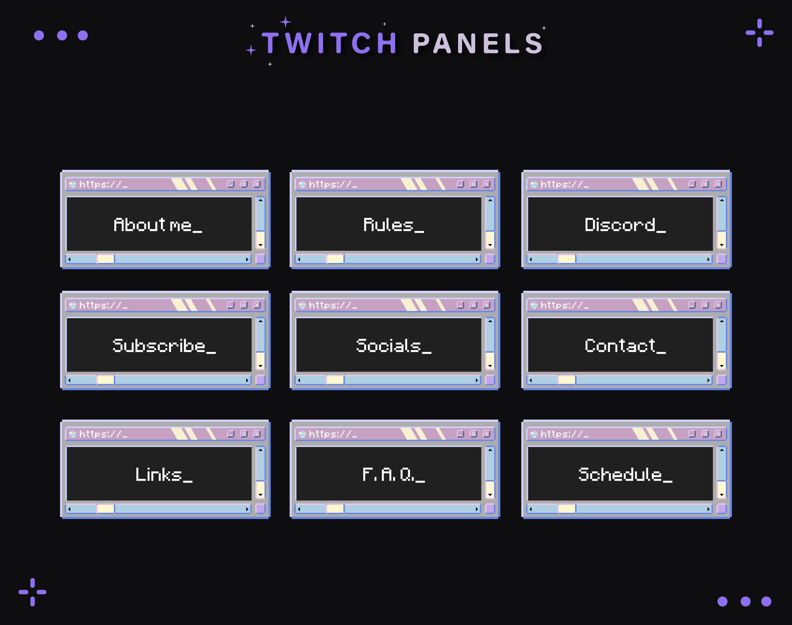 Cyber Panels for Twitch - Cyber Panels - Twitch Panels - Panels ...