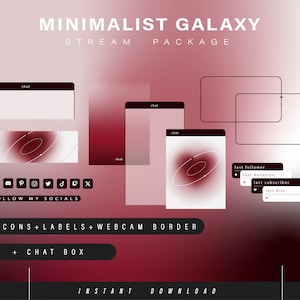 Minimal Twitch Pack - Animated Minimal Stream Pack - Stream Twitch ...