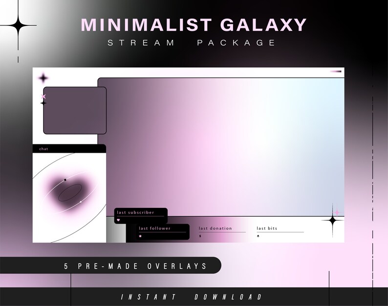 Minimal Twitch Pack - Animated Minimal Stream Pack - Stream Twitch ...
