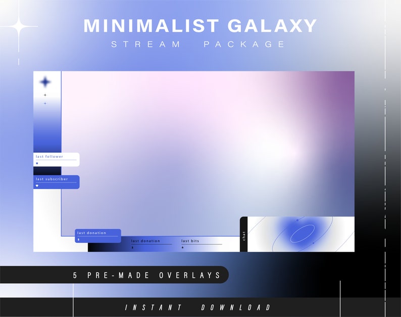 Minimal Twitch Pack Animated Minimal Stream Pack Stream Twitch ...