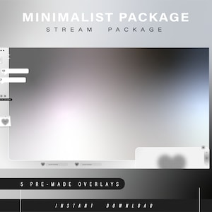 Minimal Twitch Pack - Animated Minimal Stream Pack - Streaming Scenes ...
