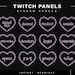 Panels for Twitch - Heart Panels - Twitch Panels - Panels Aesthetic ...