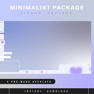 Minimal Twitch Pack - Animated Minimal Stream Pack - Streaming Scenes ...
