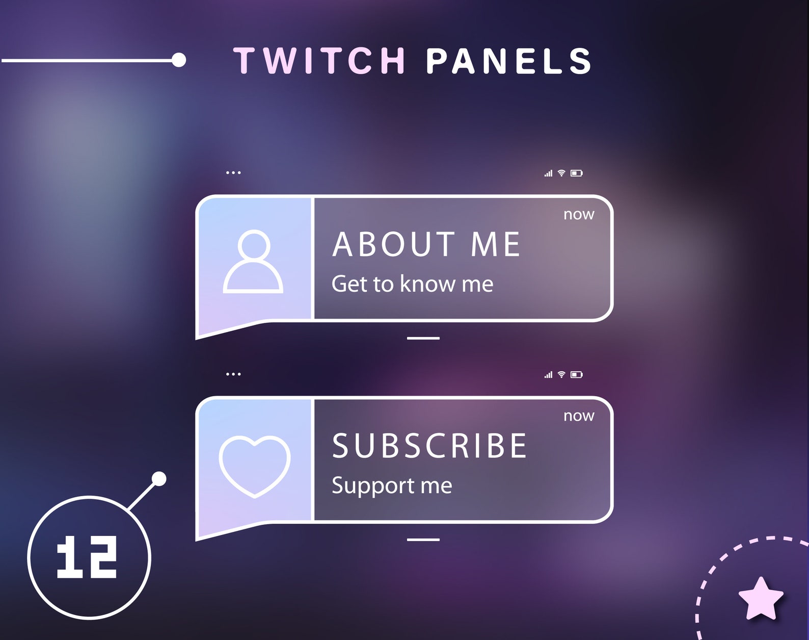 Cyber Panels for Twitch Cyber Panels Twitch Panels - Etsy