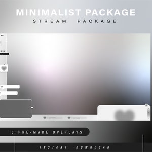 Minimal Twitch Pack - Animated Minimal Stream Pack - Streaming Scenes ...