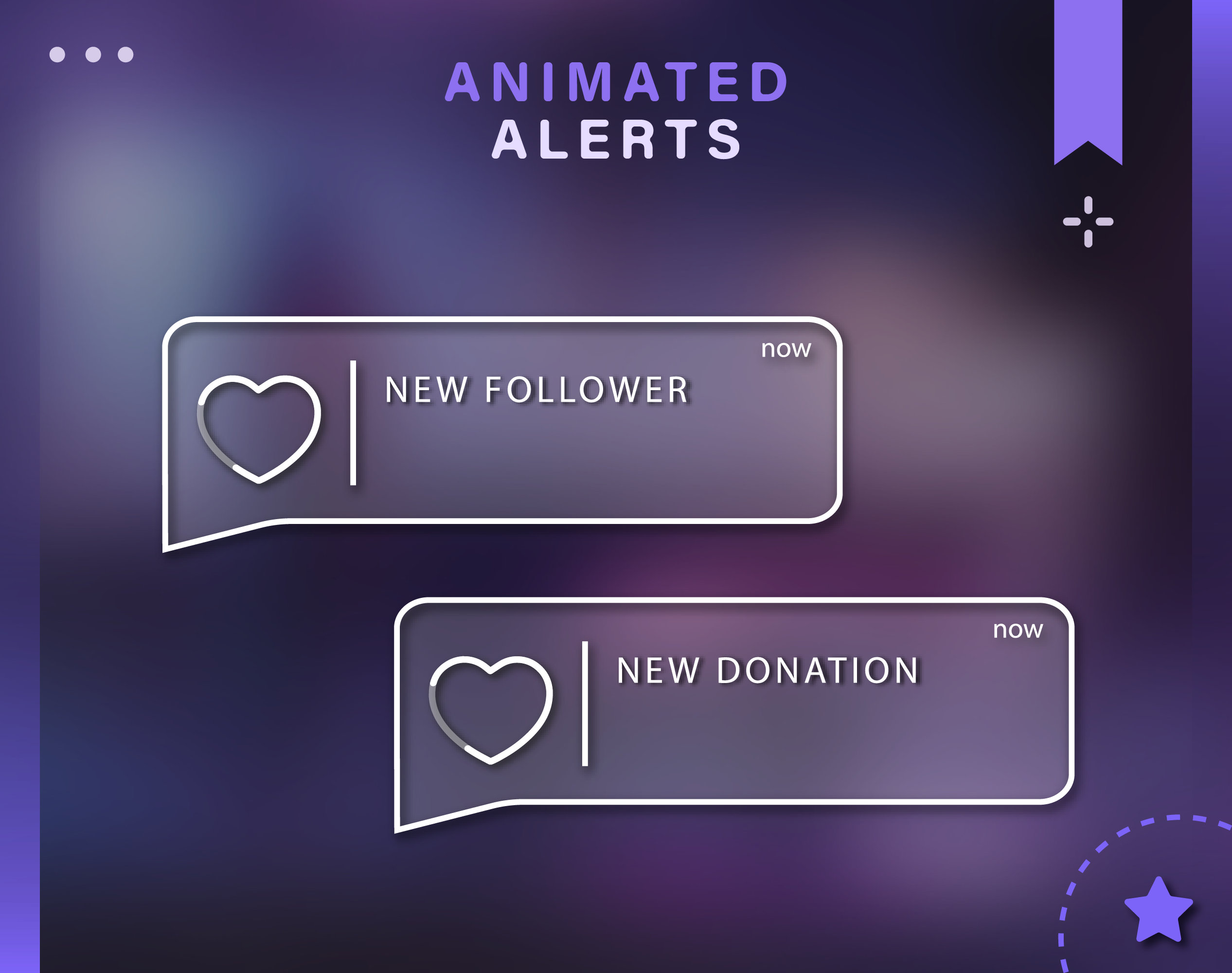 6x Alertas animadas Alertas animadas para twitch Alertas - Etsy México