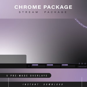 Gothic Chrome - Animated Minimal Stream Pack - Streaming Scenes ...
