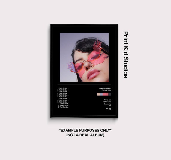 Art & Collectibles Prints custom album cover poster design personalized ...